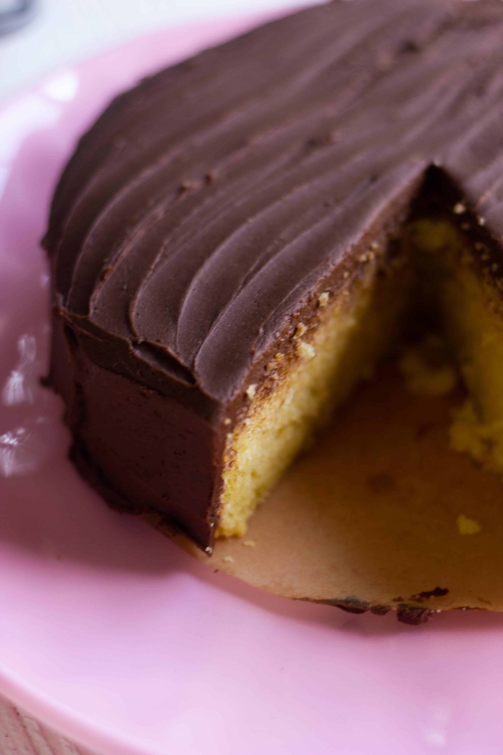 Keto Yellow Cake with Chocolate Frosting {just like the boxed mix!}