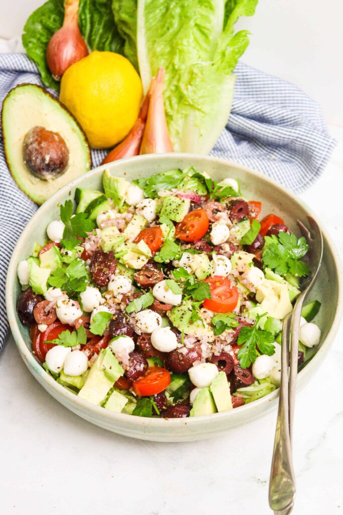 Healthy Chopped Salad Recipe | Pepper Porch